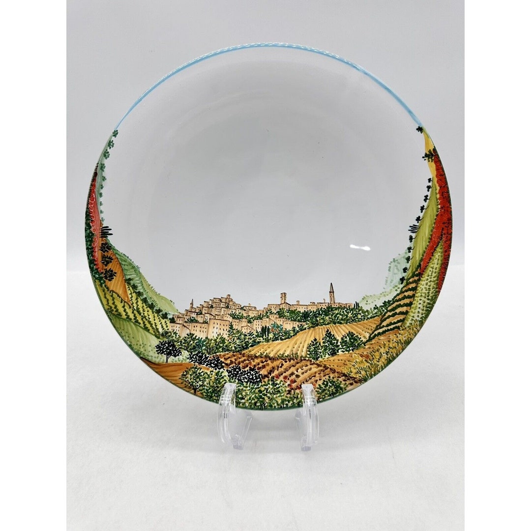 Dipinto A Mano Pottery Plate Taticchi Perugia Italy 10in - Etsy
