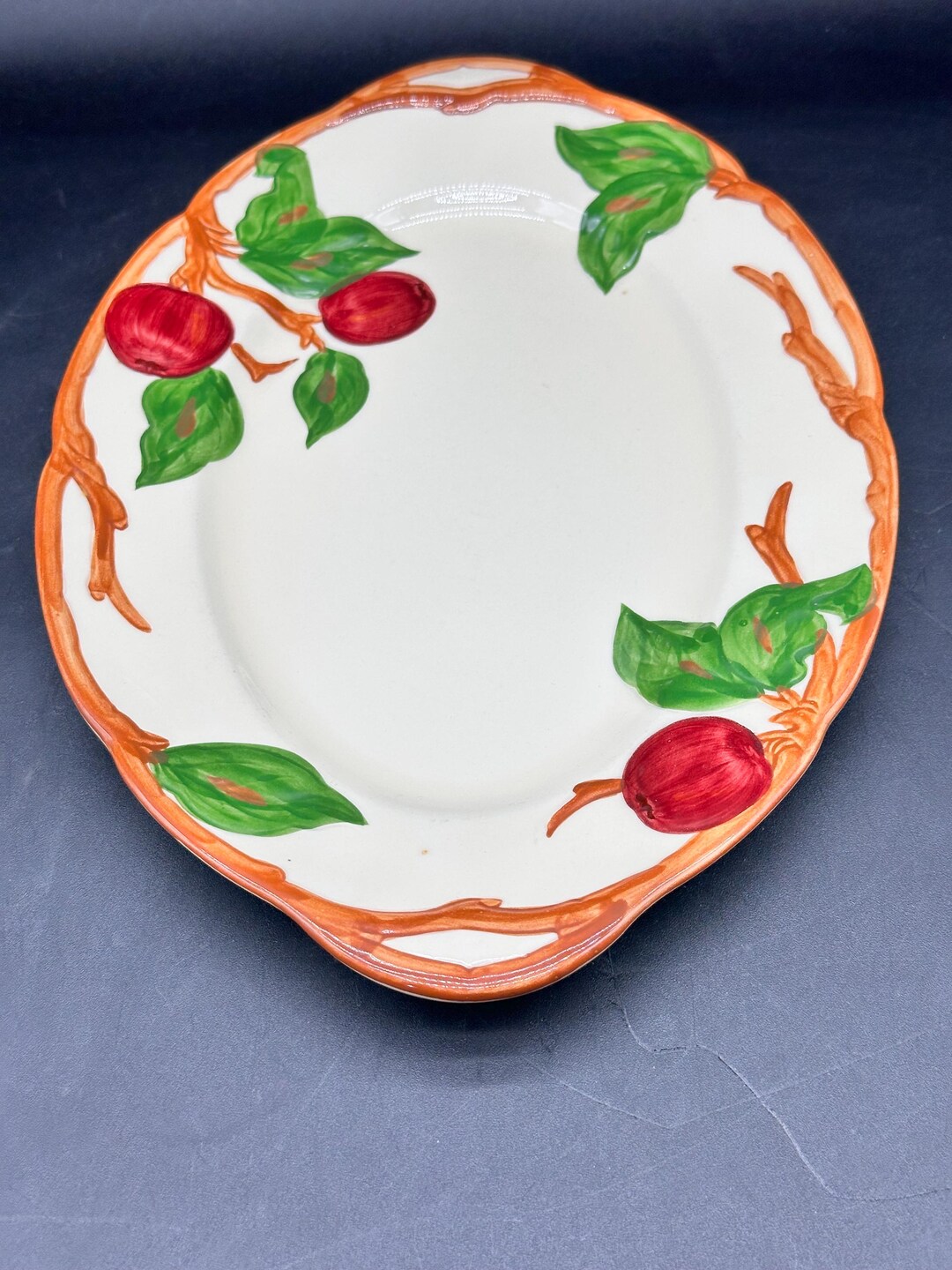Vintage 1950s Franciscan Ware Apple Pattern Platter 14x10in USA - Etsy