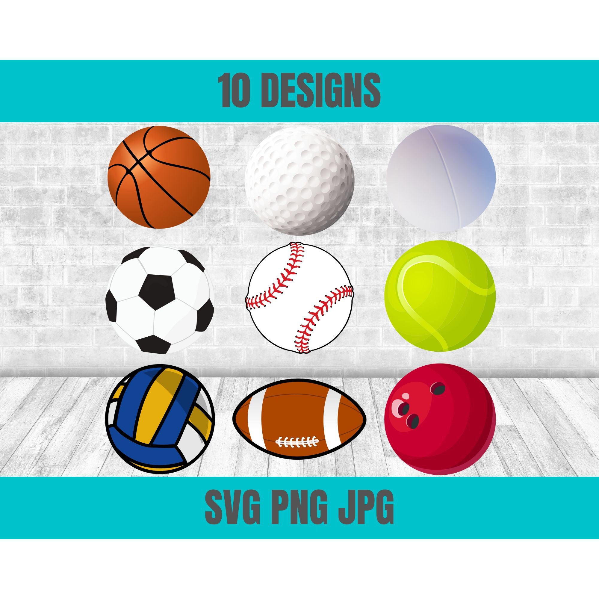 Sports Balls Svg Balls Bundle Svg Balls SVG/PNG/JPG Digital - Etsy