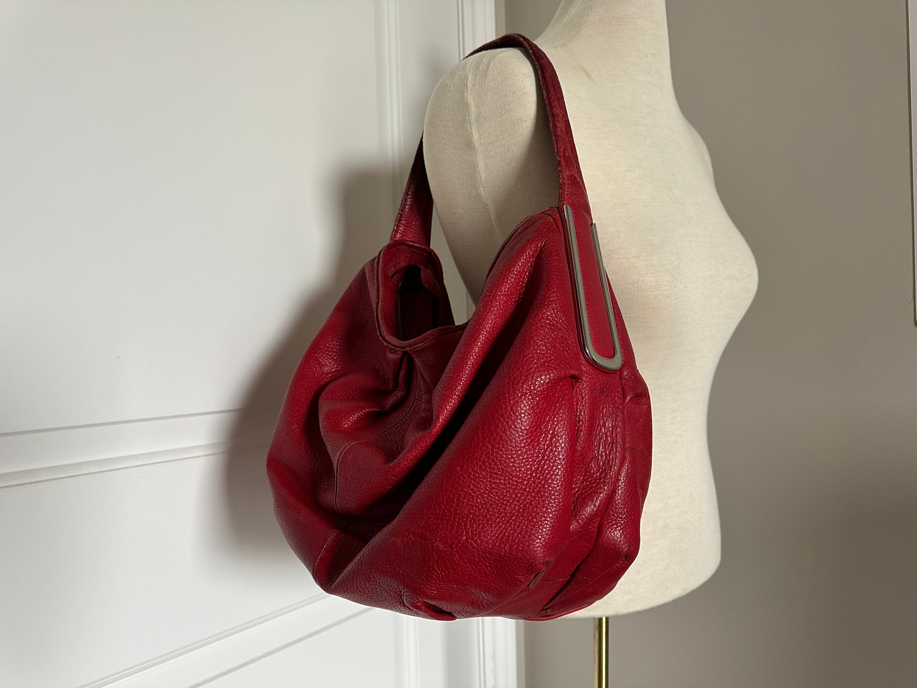 Vintage Danier Leather Red Purse - Etsy
