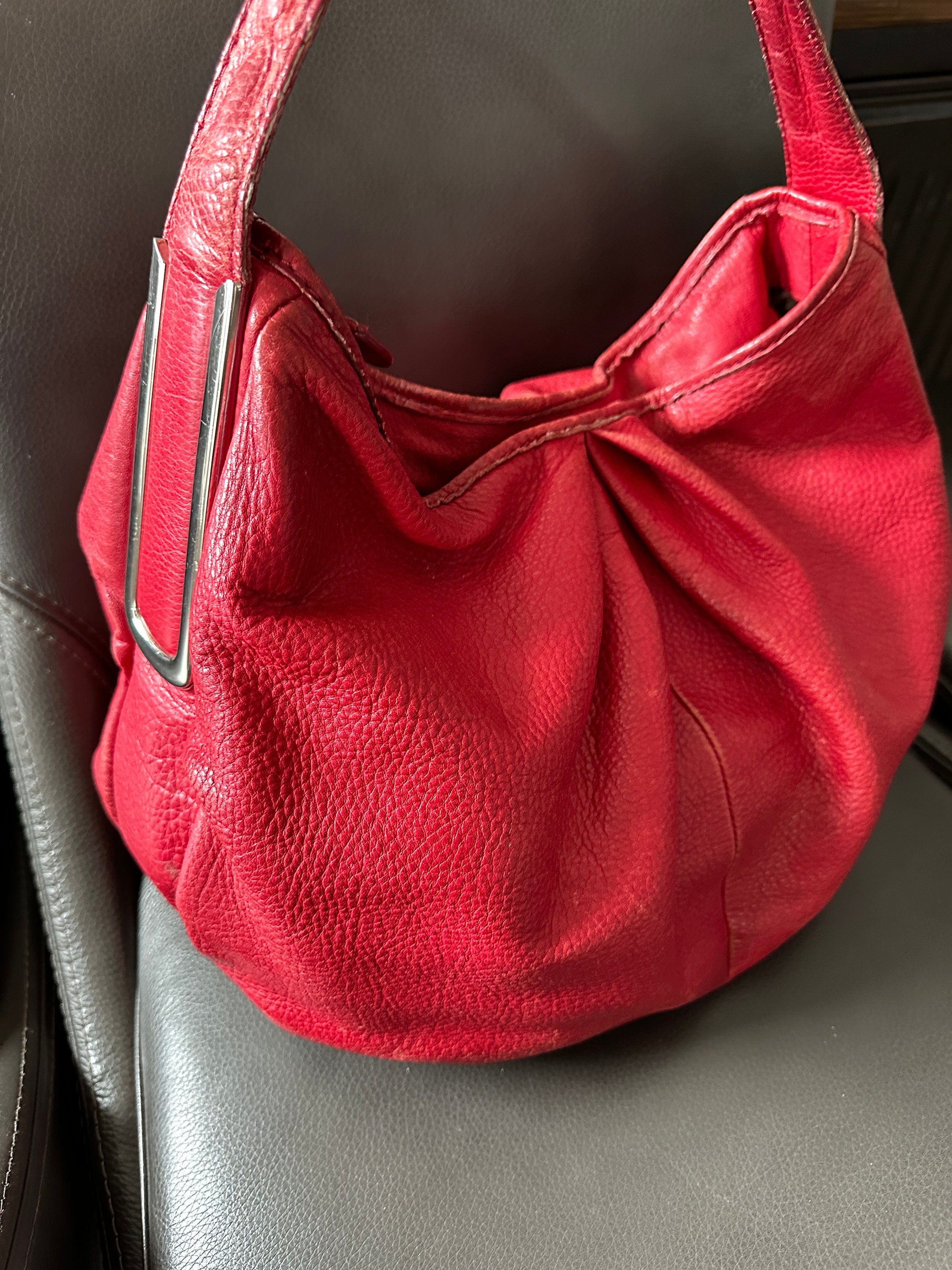 Vintage Danier Leather Red Purse - Etsy