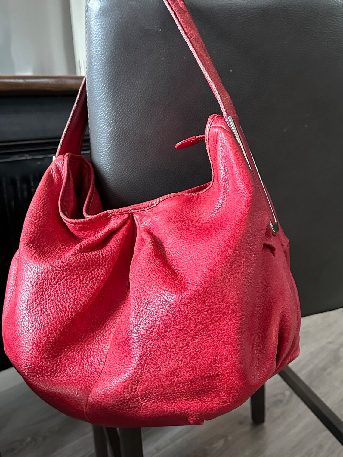 Vintage Danier Leather Red Purse - Etsy