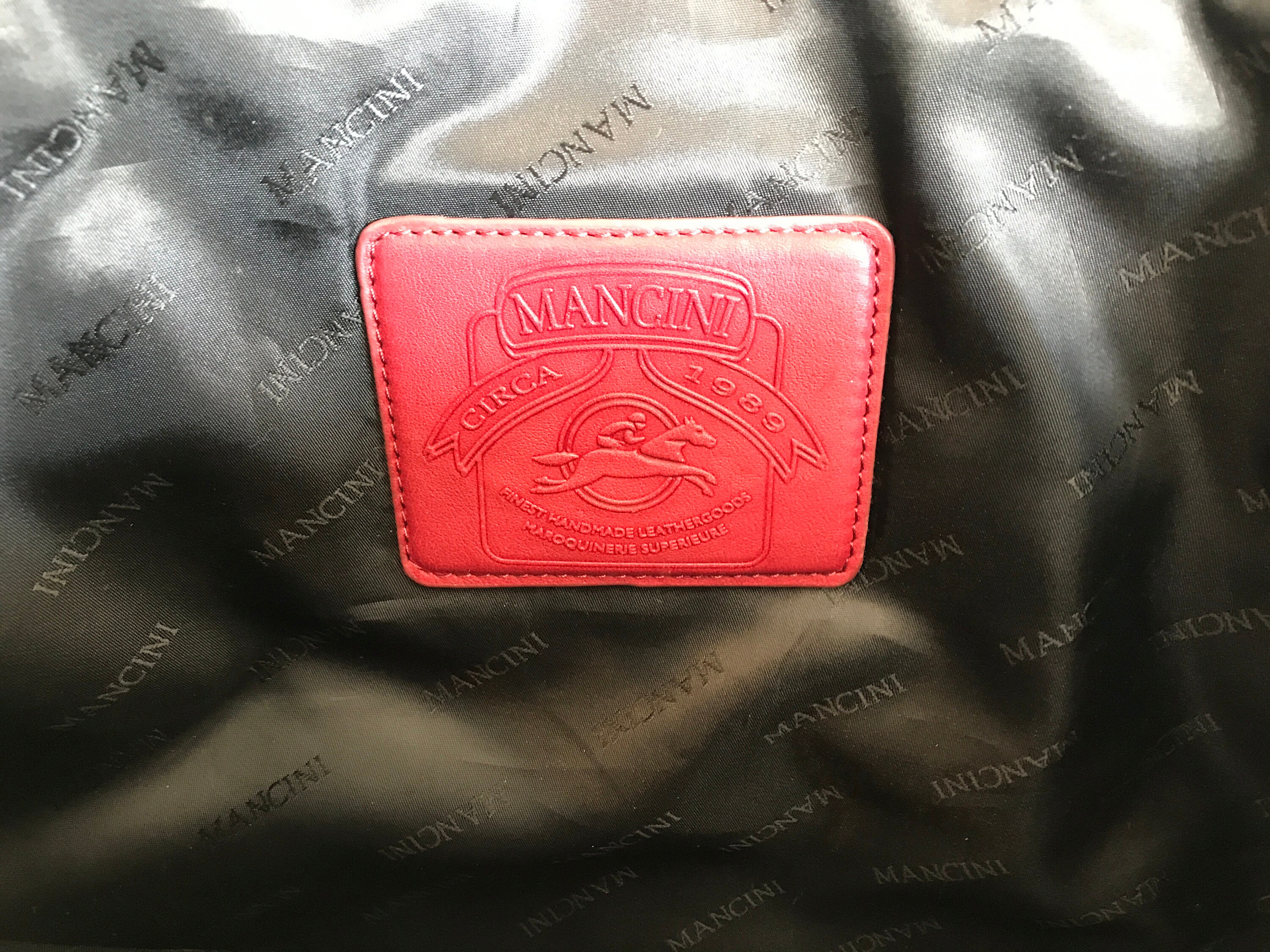 Vintage Mancini Leather Double Compartment Briefcase - Etsy