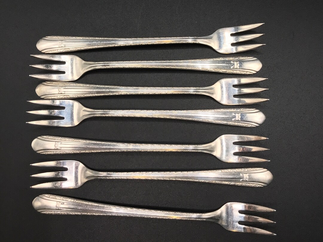 Wm. Rogers Mfg Cocktail, Seafood Fork Set of 7 - Etsy
