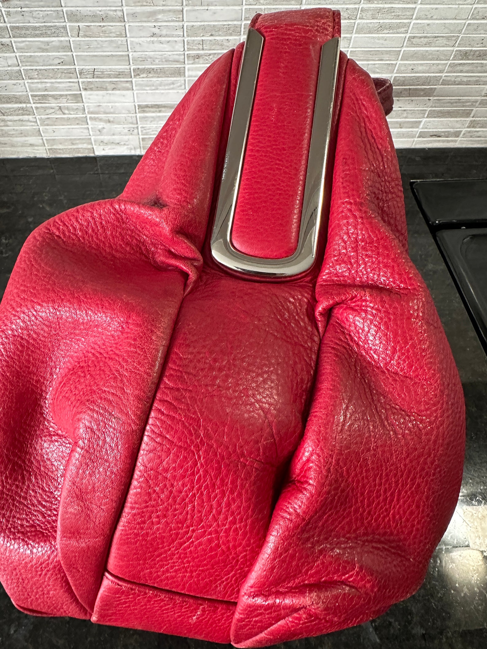 Vintage Danier Leather Red Purse - Etsy