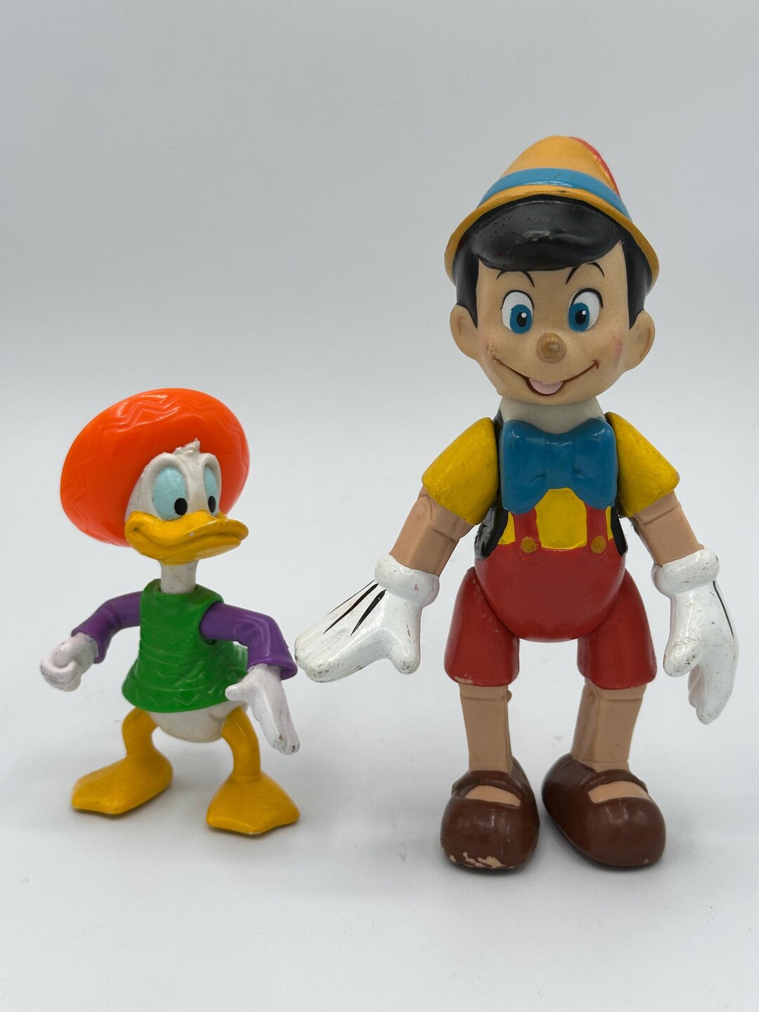 Vintage Pinocchio and Donald Duck Disney Figurines - Etsy