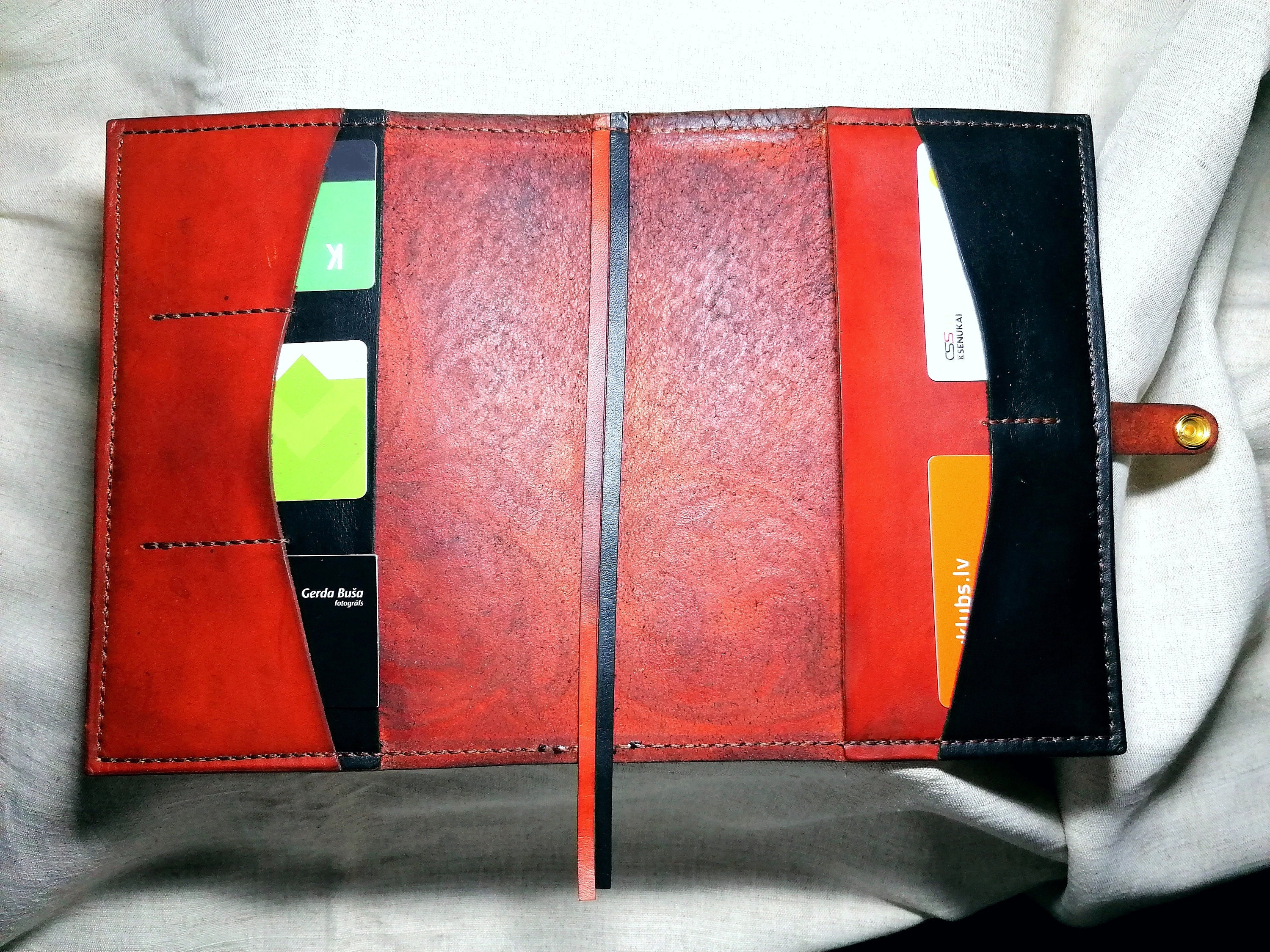 Leather Notebook Cover With Floral Carving - Etsy