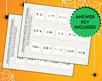 Halloween Emoji Movie Quiz - Etsy