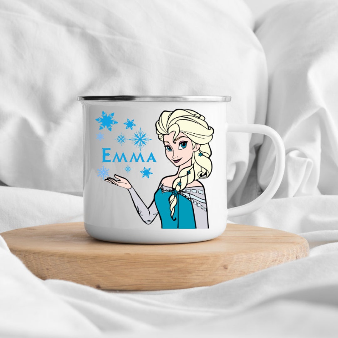 Elsa Frozen Enamel Kids Mug Kids Mug Personalised Kids Mug - Etsy