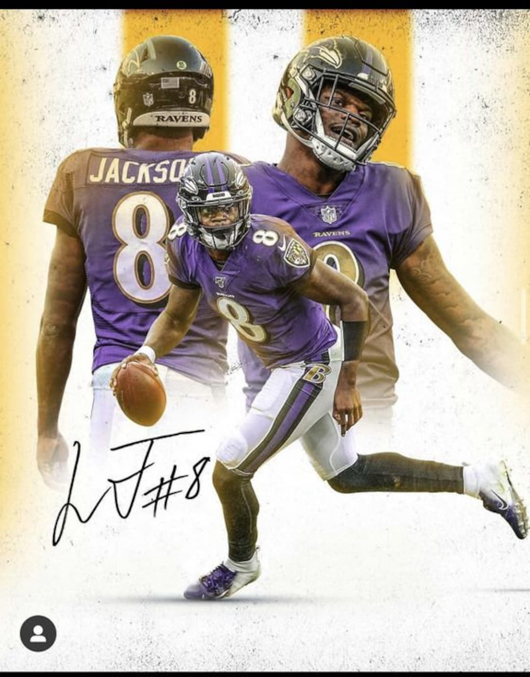 Lamar Jackson 3 Pictures Digital Art - Etsy