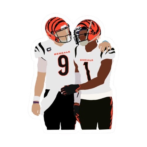 Joe Burrow and Jamarr Chase Digital Art - Etsy