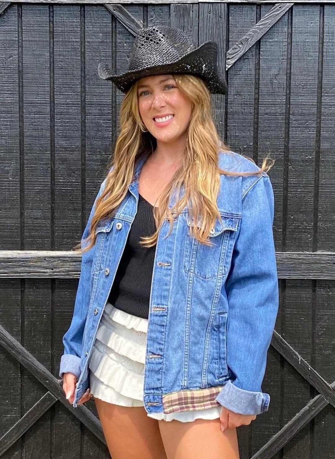 Reworked Jean Jacket - Etsy