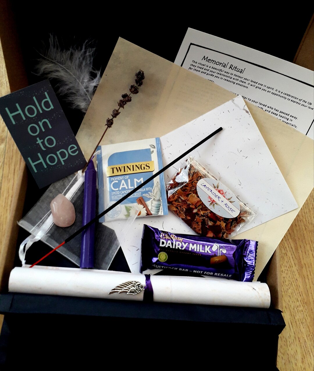Bereavement Gift Memorial Ritual Kit Grief Healing Memorial Keepsake ...