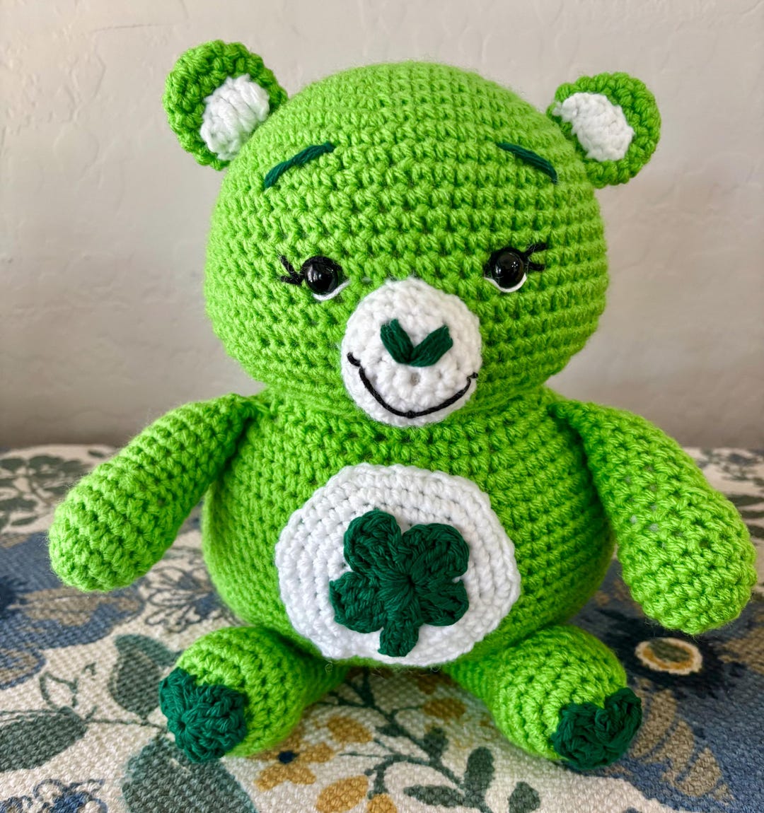 Crochet Lucky Care Bear Plushie - Etsy