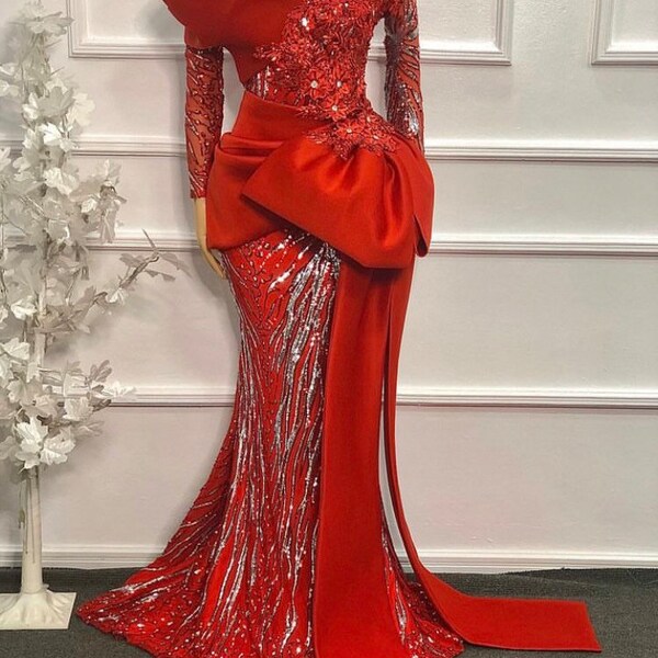 Red African Dress - Etsy UK