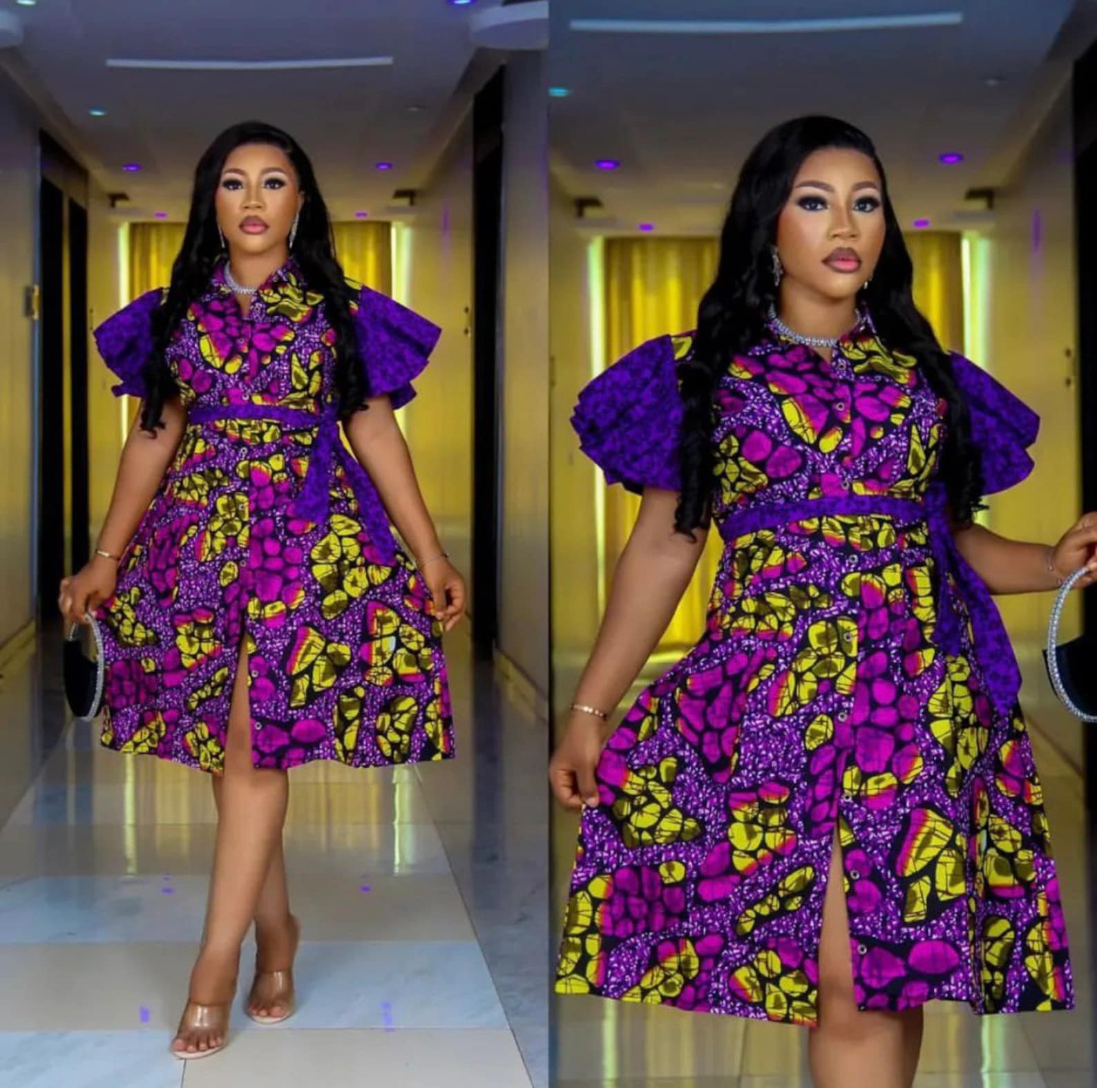 African Print Short Dress, African Dresses for Women,ankara Dress ...