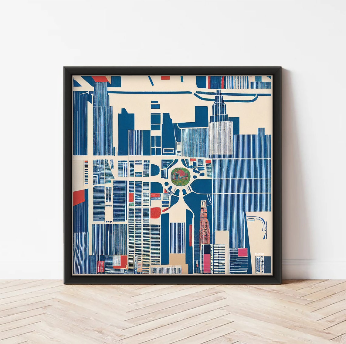 Set of 3 Abstract and Colorful City Maps Art Prints - Etsy