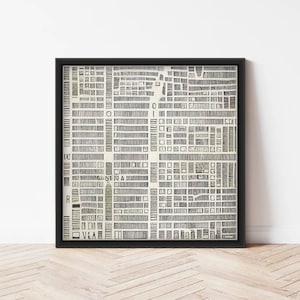 Set of 3 Abstract and Colorful City Maps Art Prints - Etsy