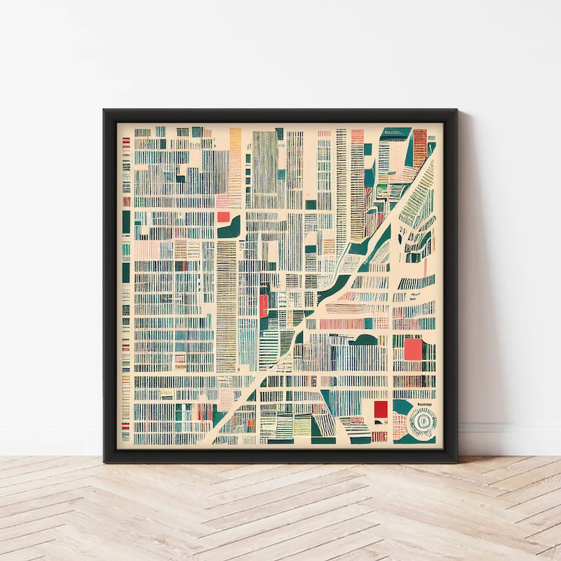 Colorful Map - Etsy