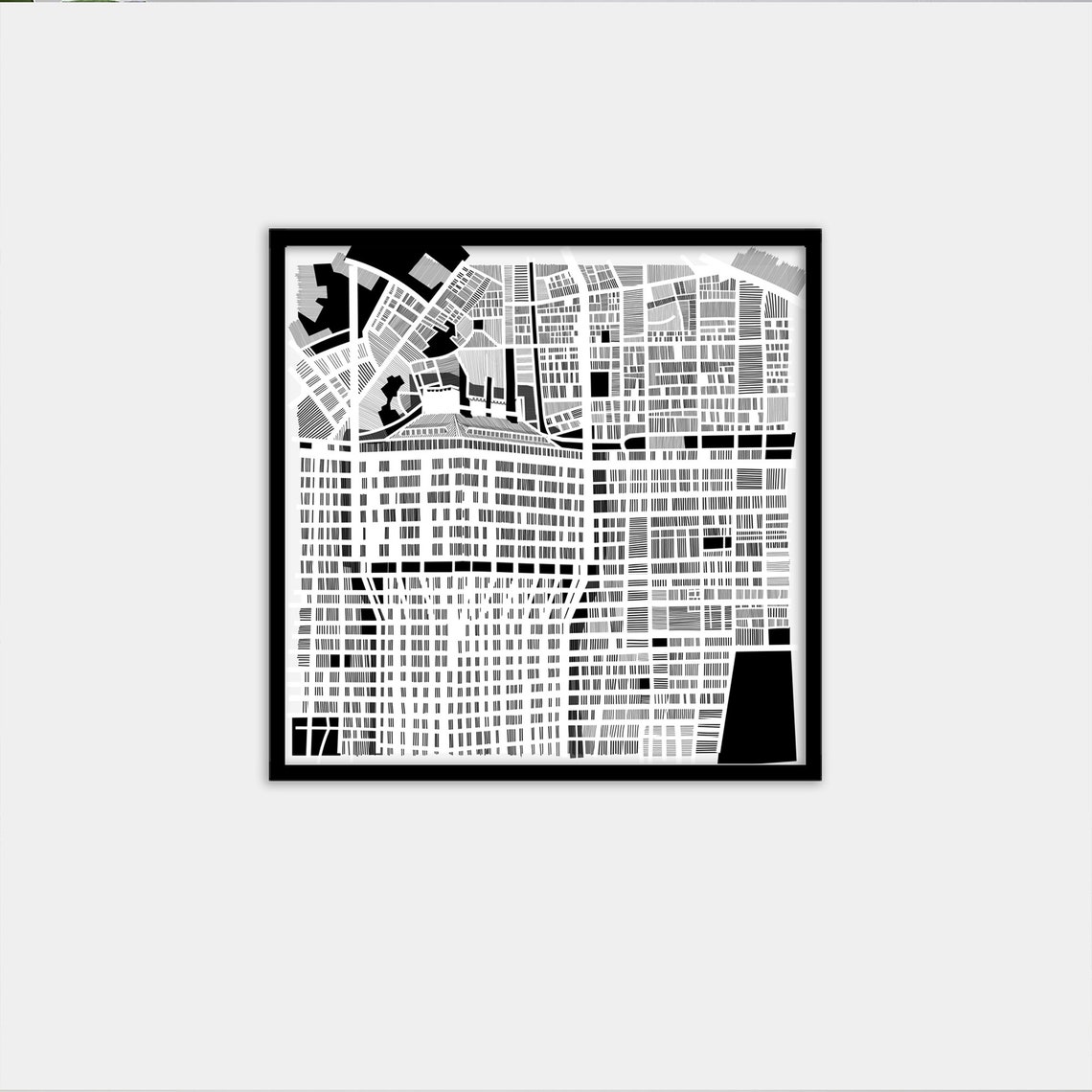 Milan Map | Abstract City Map | City Map Illustration | Art Print ...