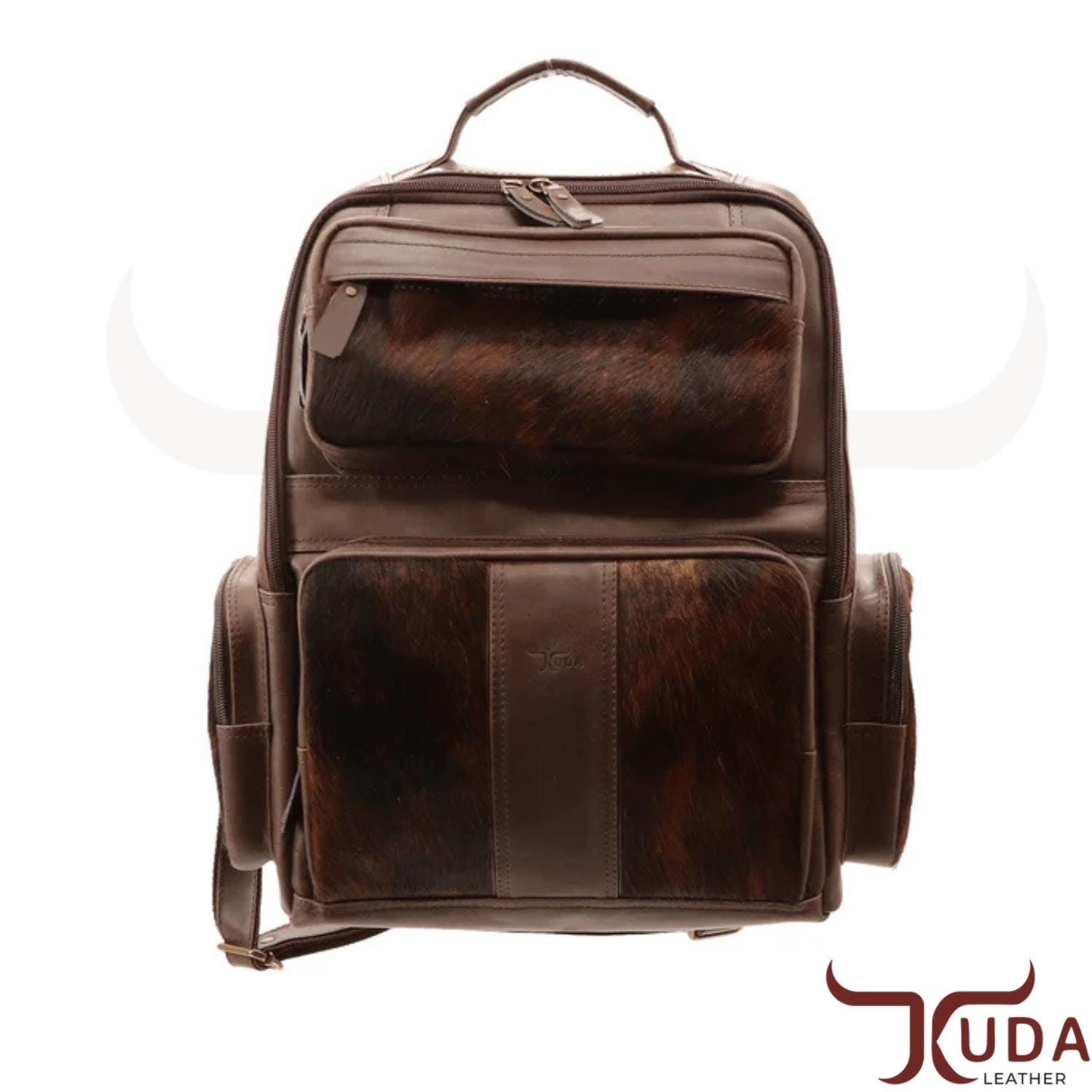 THE BLAKE Top Grain Brown Leather and Brindle Genuine Cowhide - Etsy