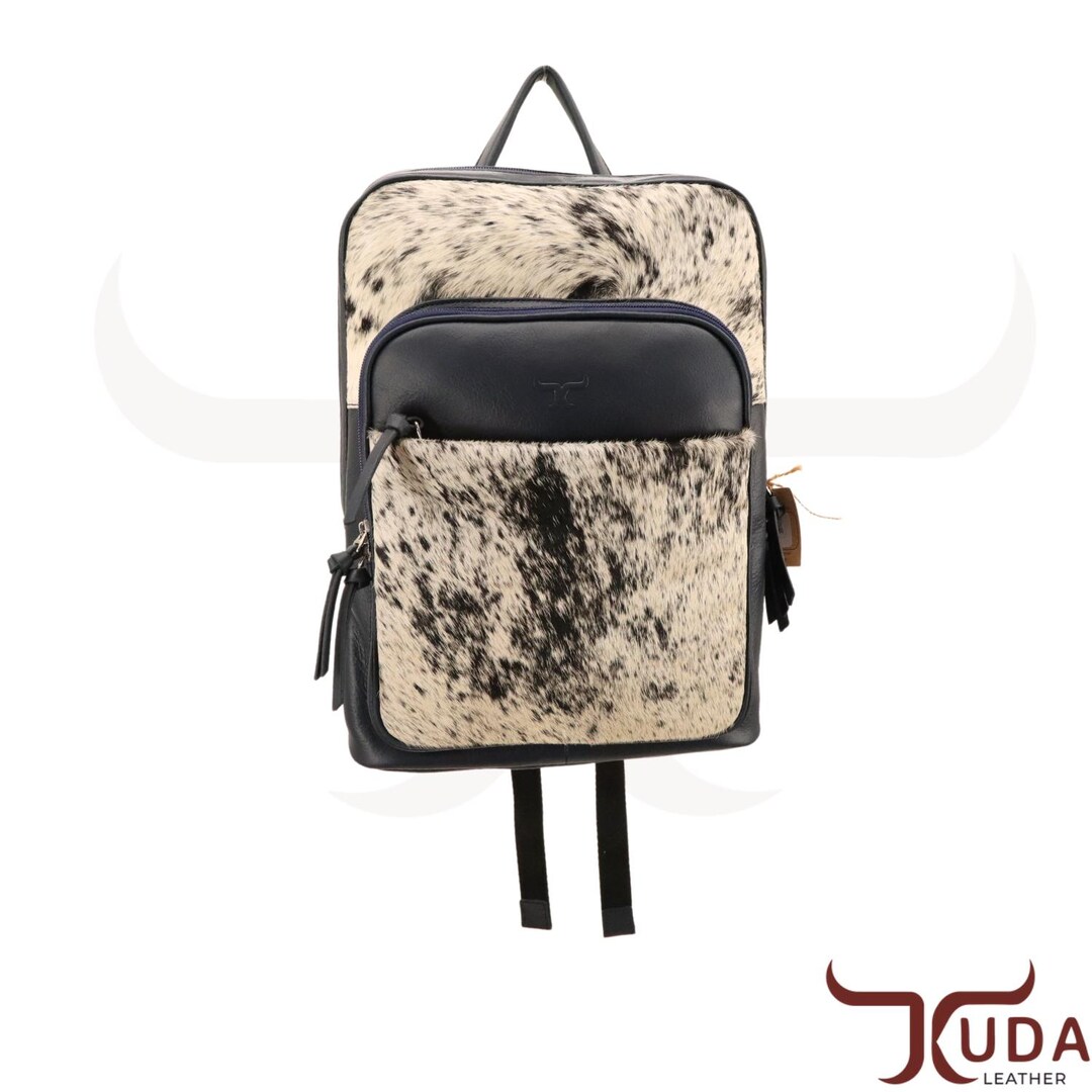 The Yellowstone High-quality Smooth Dark Blue Leather Backpack and ...