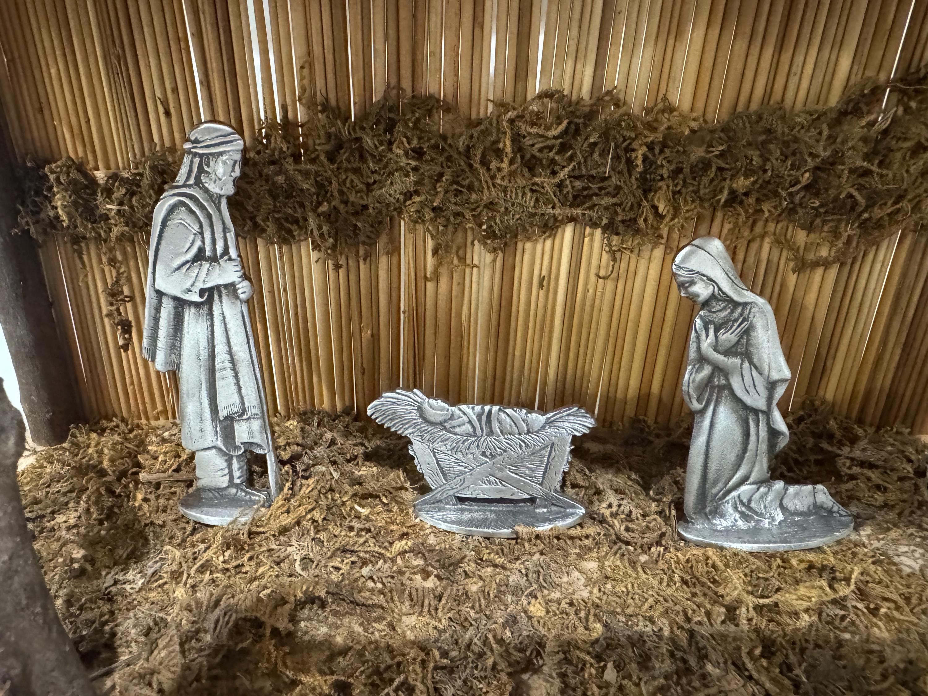 Vintage Pewter Nativity Set, Hand Finished 11-piece Collection - Etsy