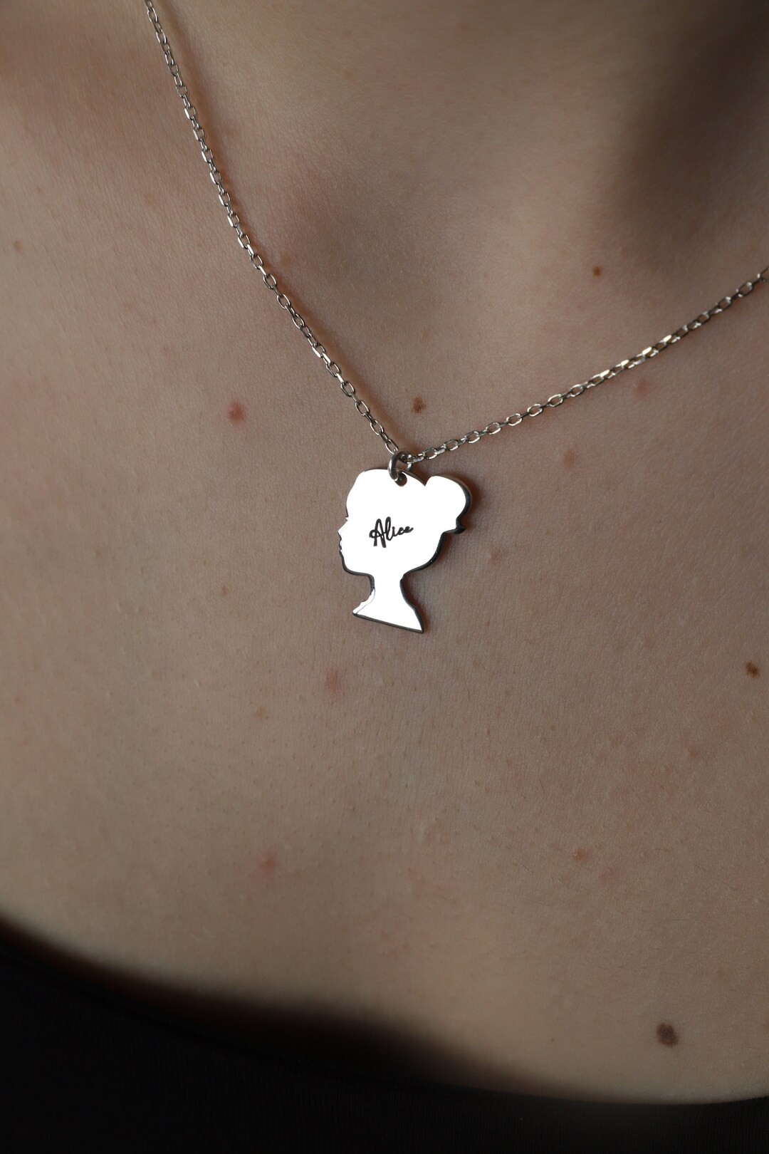 Mom Name Necklace, New Mom Gift, Custom Name Necklace, Script Name ...