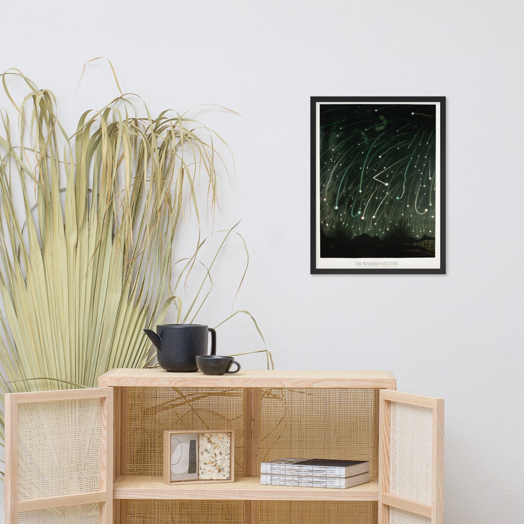 Vintage Meteors Framed Wall Art - Etsy