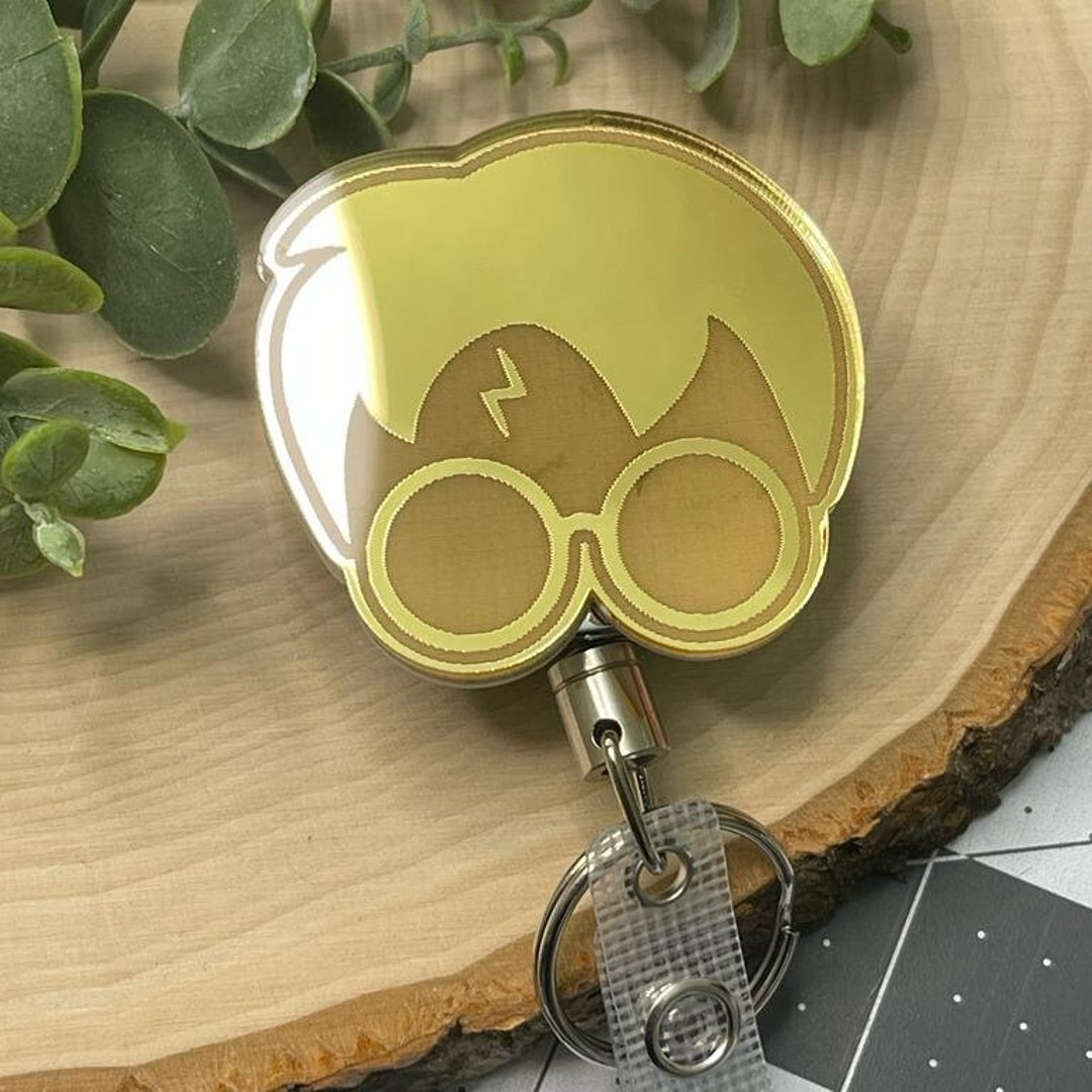 Wizard Badge Reel, Acrylic ID Holder, Nurse Badge Holder, Character ...