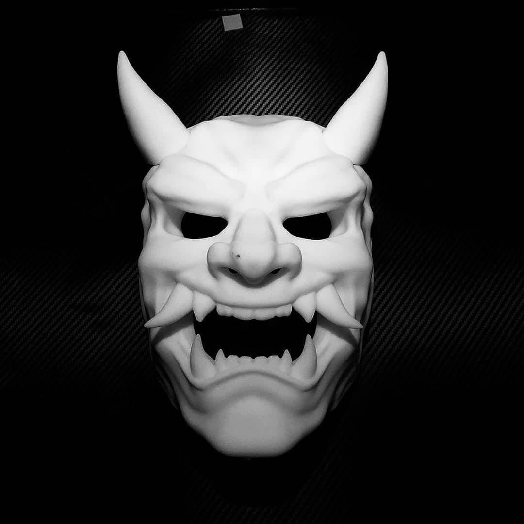 Oni Mask, Traditional Japanese Demon Mask, Wearable - Etsy