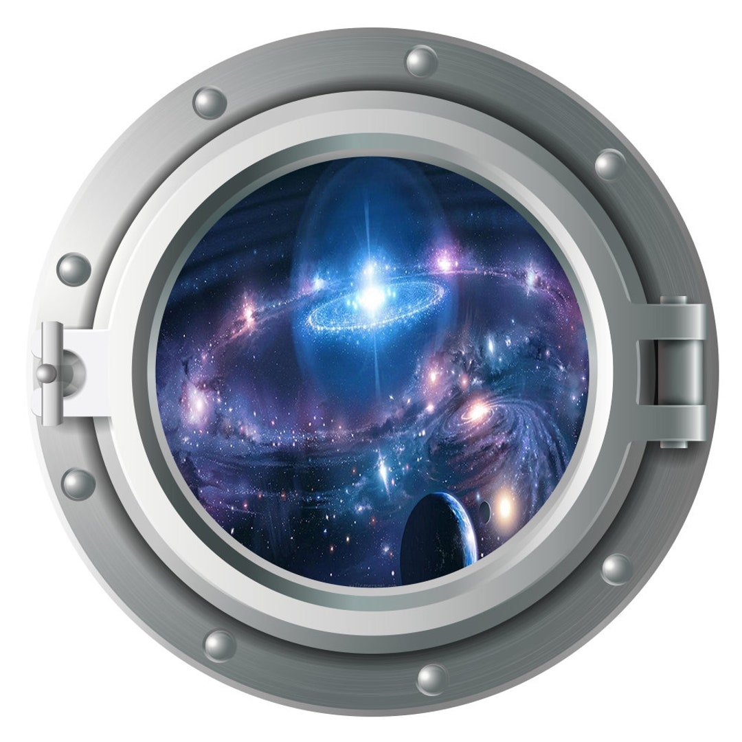 Solar System Porthole Stickers Space Galaxy Kids Decals Nebula Wall Art ...
