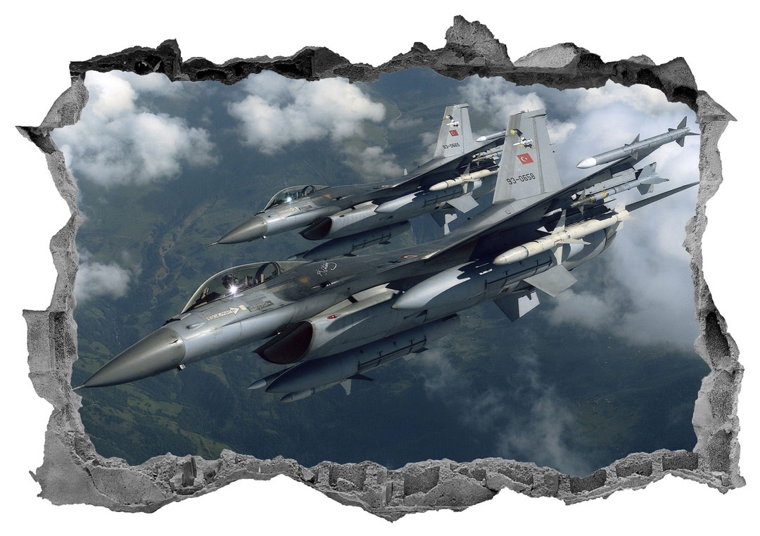 Military Fighter Jet Aircraft Wall Decals Wall Art Stickers - Etsy