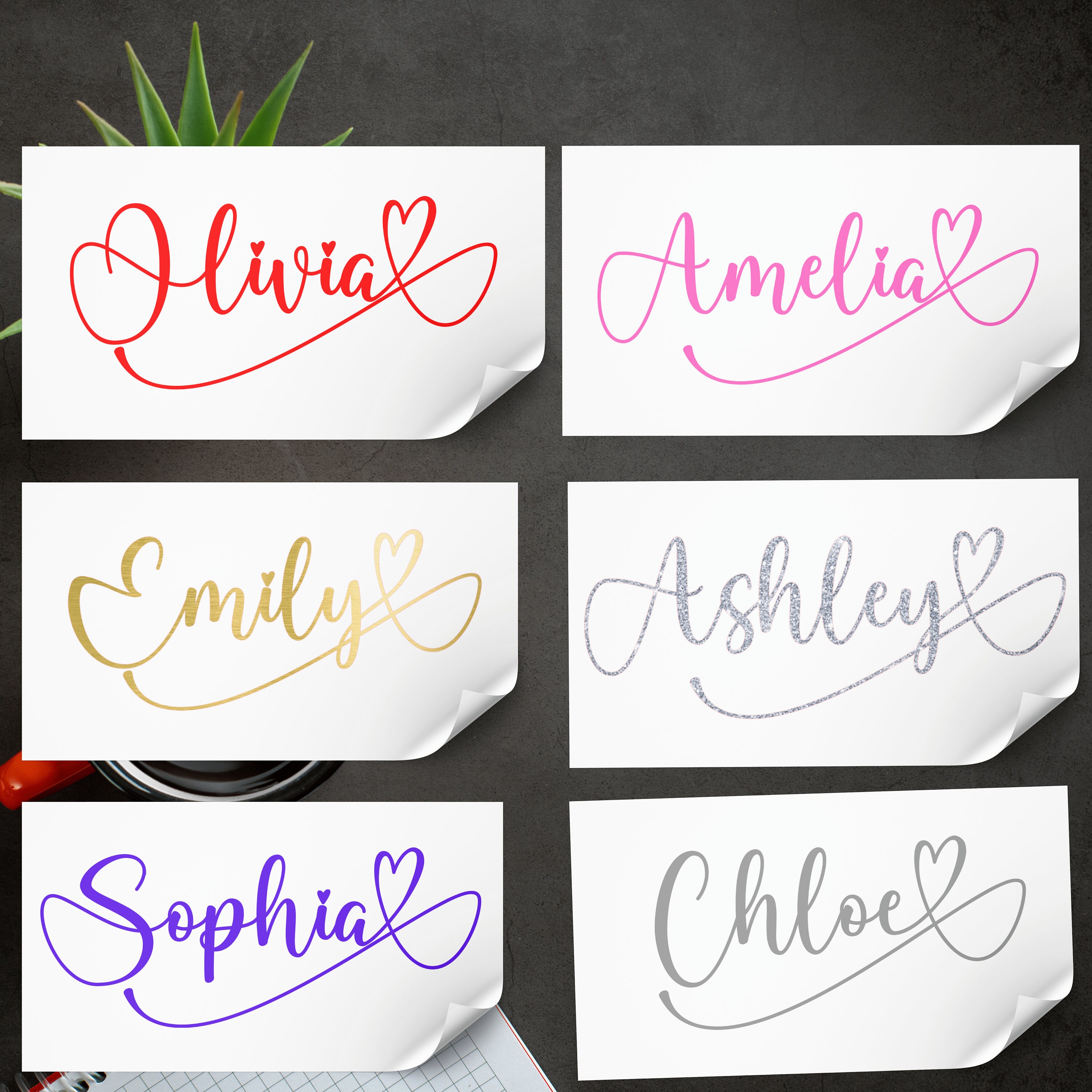 Custom Name Stickers | Waterproof Vinyl Labels for Kids, Laptops ...