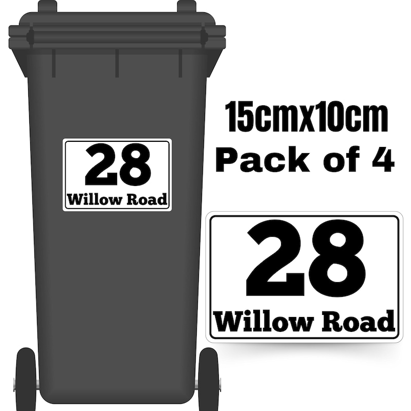 Stick on Bin Labels - Etsy UK