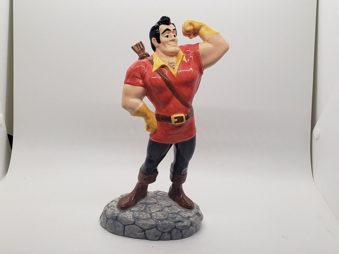 Disney Vintage Beauty and the Beast Porcelain Gaston With Original Tag ...
