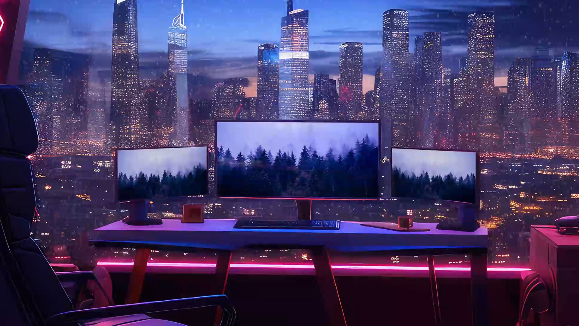 Cyberpunk Vtube 4K Animated Background, Streamer Room, Seamless Loop - Etsy
