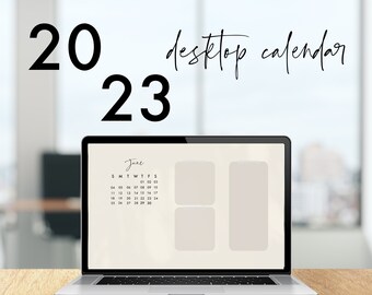 2023 Digital Desktop Calendar - Etsy