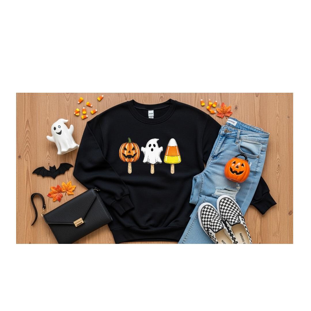 Halloween Popsicle PNG: Pumpkin, Ghost, Candy Corn - Digital Download ...