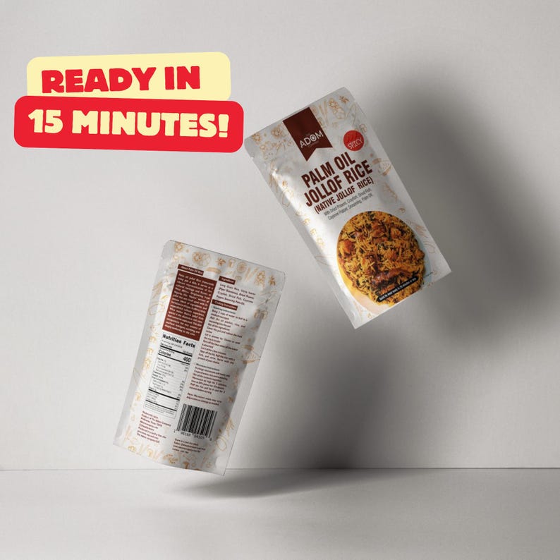 Native Jollof Rice| Palm Oil Rice | Ready to Cook Meal| Jollof Rice ...