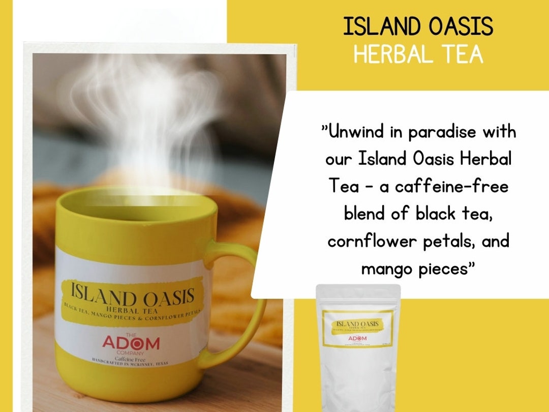 Island Oasis Tea: Tropical Mango Black Tea With Cornflower - Etsy
