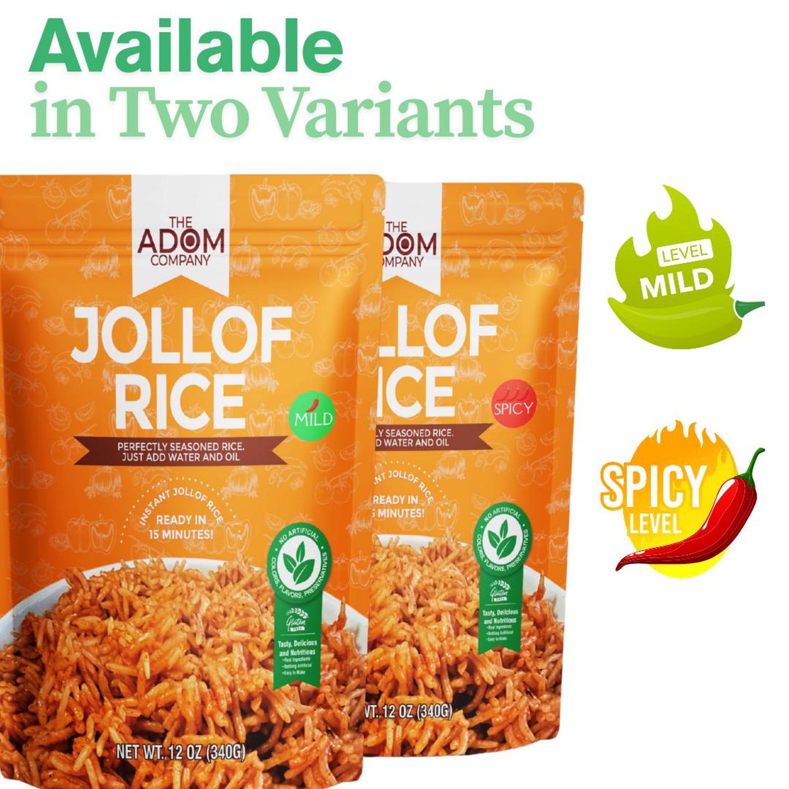 Seasoned Jollof Rice Mix: Ready-to-cook Nigerian Meal, West African ...