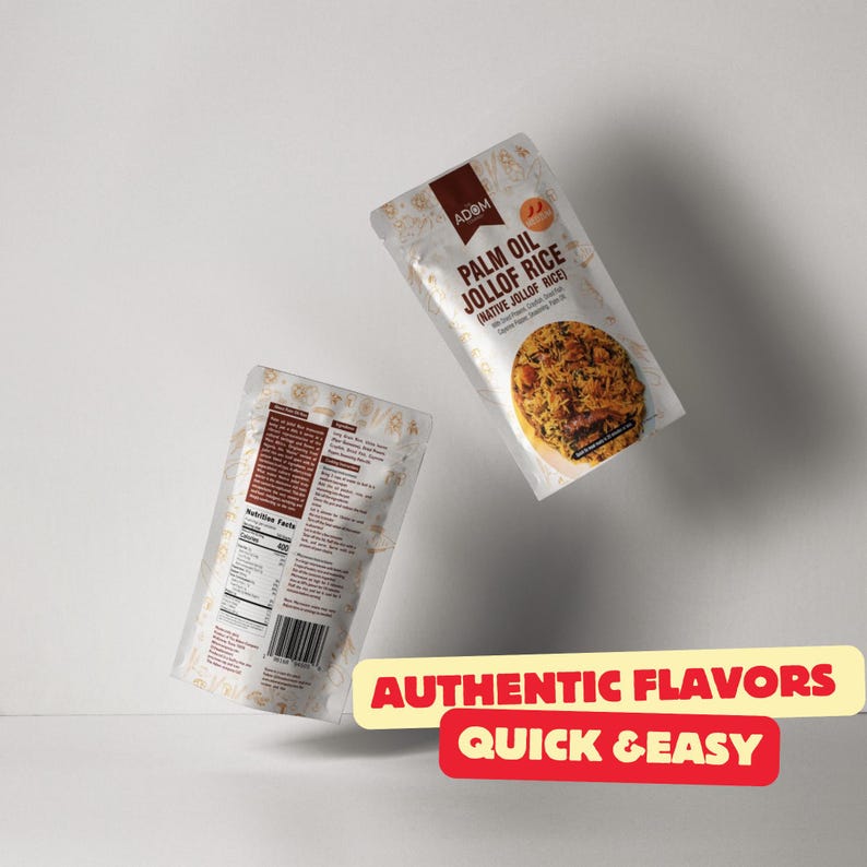 Native Jollof Rice| Palm Oil Rice | Ready to Cook Meal| Jollof Rice ...