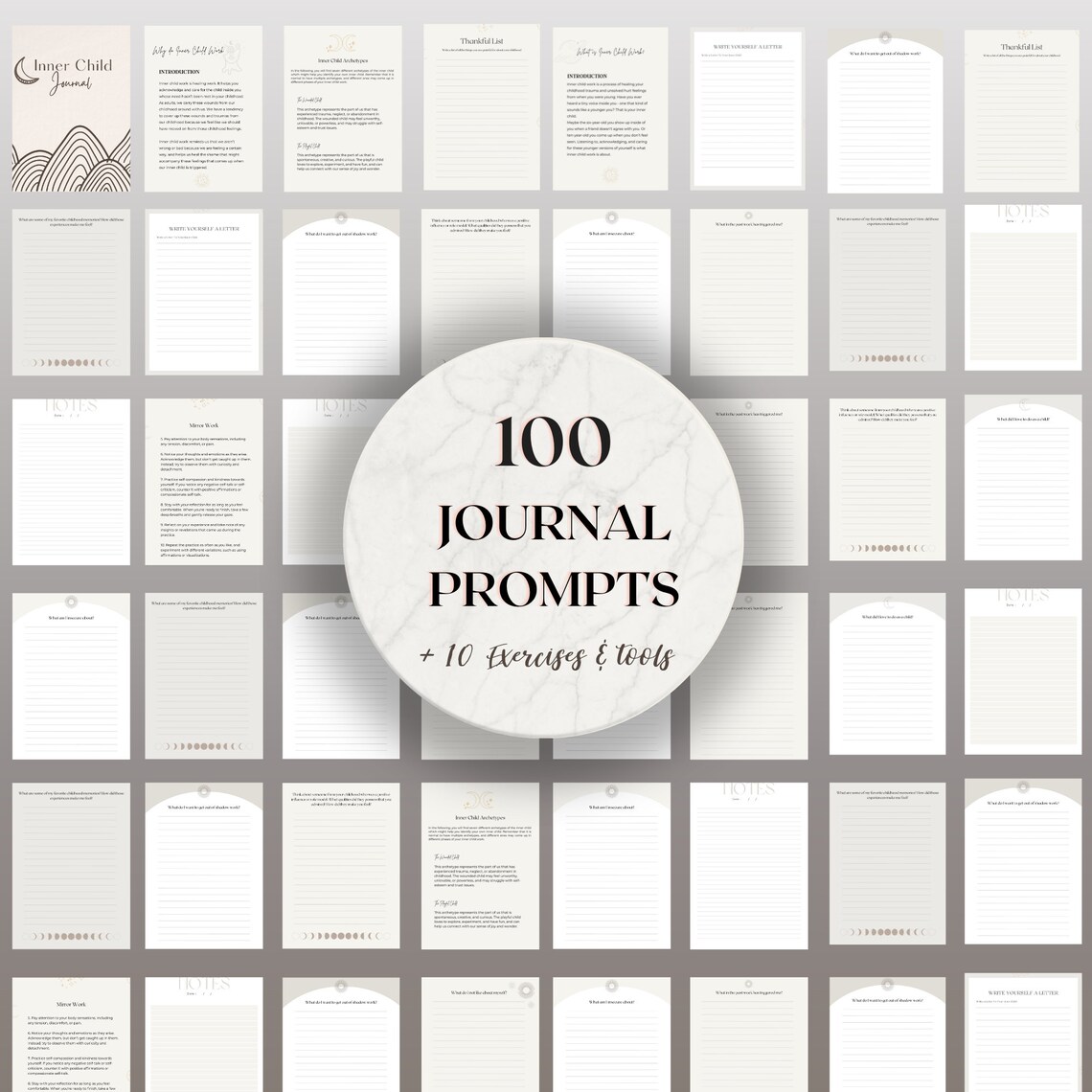 Inner Child Work Journal Prompts for Inner Child Healing for - Etsy