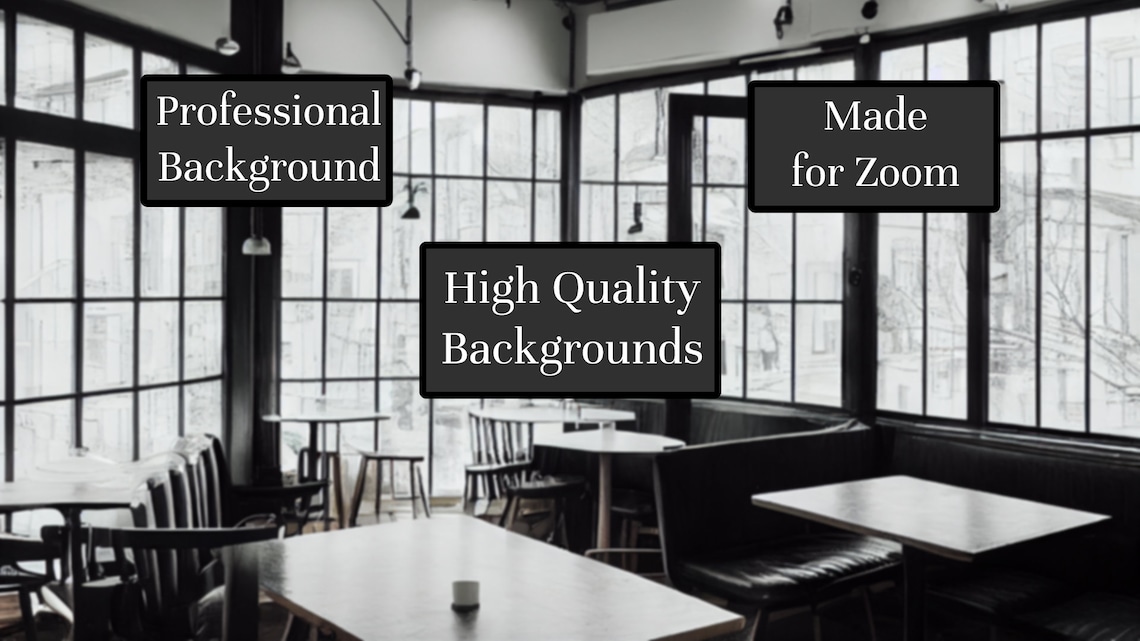 Coffee Shop Zoom Backgrounds | Pack of 3 | Virtual Backgrounds for Zoom ...