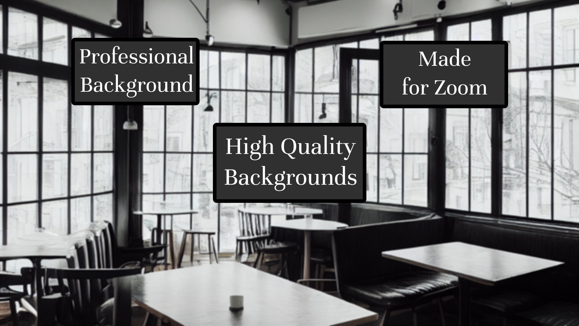 Coffee Shop Zoom Backgrounds | Pack of 3 | Virtual Backgrounds for Zoom ...