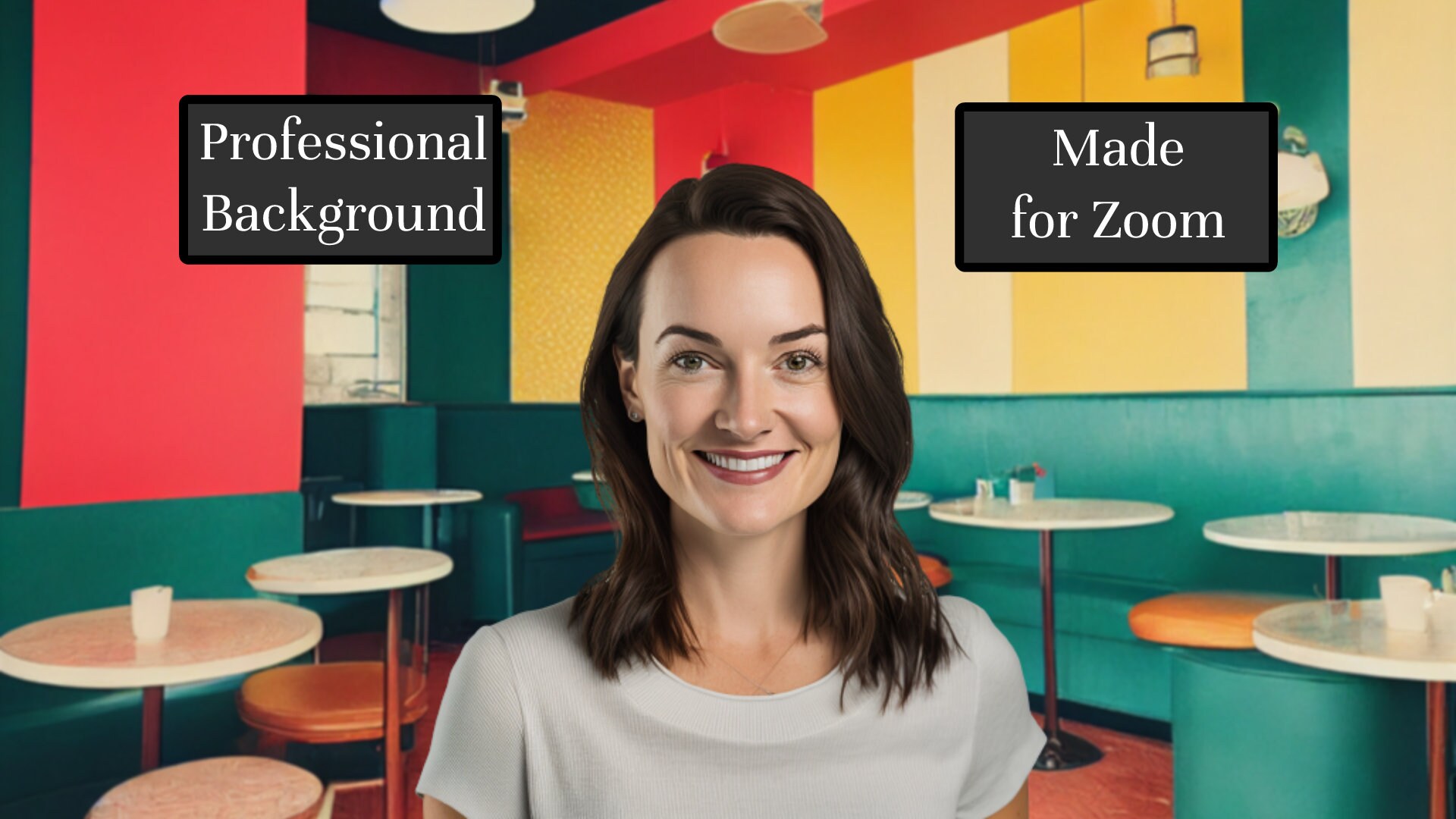 Coffee Shop Zoom Backgrounds | Pack of 3 | Virtual Backgrounds for Zoom ...