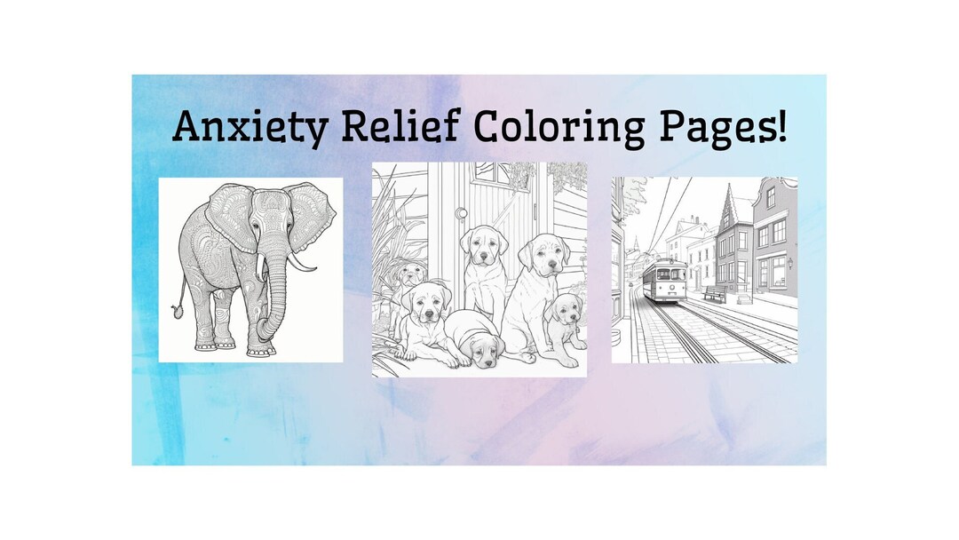 Anxiety Relief Adult Coloring Pages | 30+ Printable Pages for Stress ...