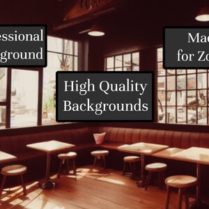 Coffee Shop Zoom Backgrounds | Pack of 3 | Virtual Backgrounds for Zoom ...