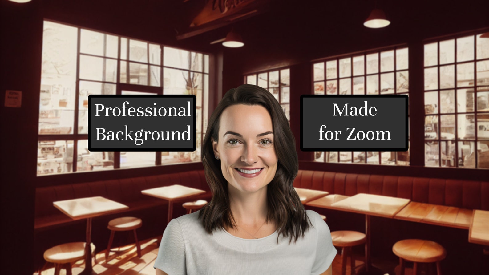Coffee Shop Zoom Backgrounds | Pack of 3 | Virtual Backgrounds for Zoom ...